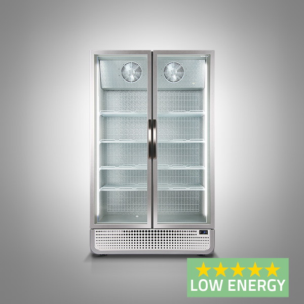 Glass Double Door Display Freezer | Husky Commercial